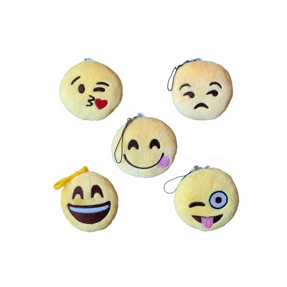 Emoji | Toys | 5pc Set Of Emoji Smiley Emoticon Yellow Round Cushion ...
